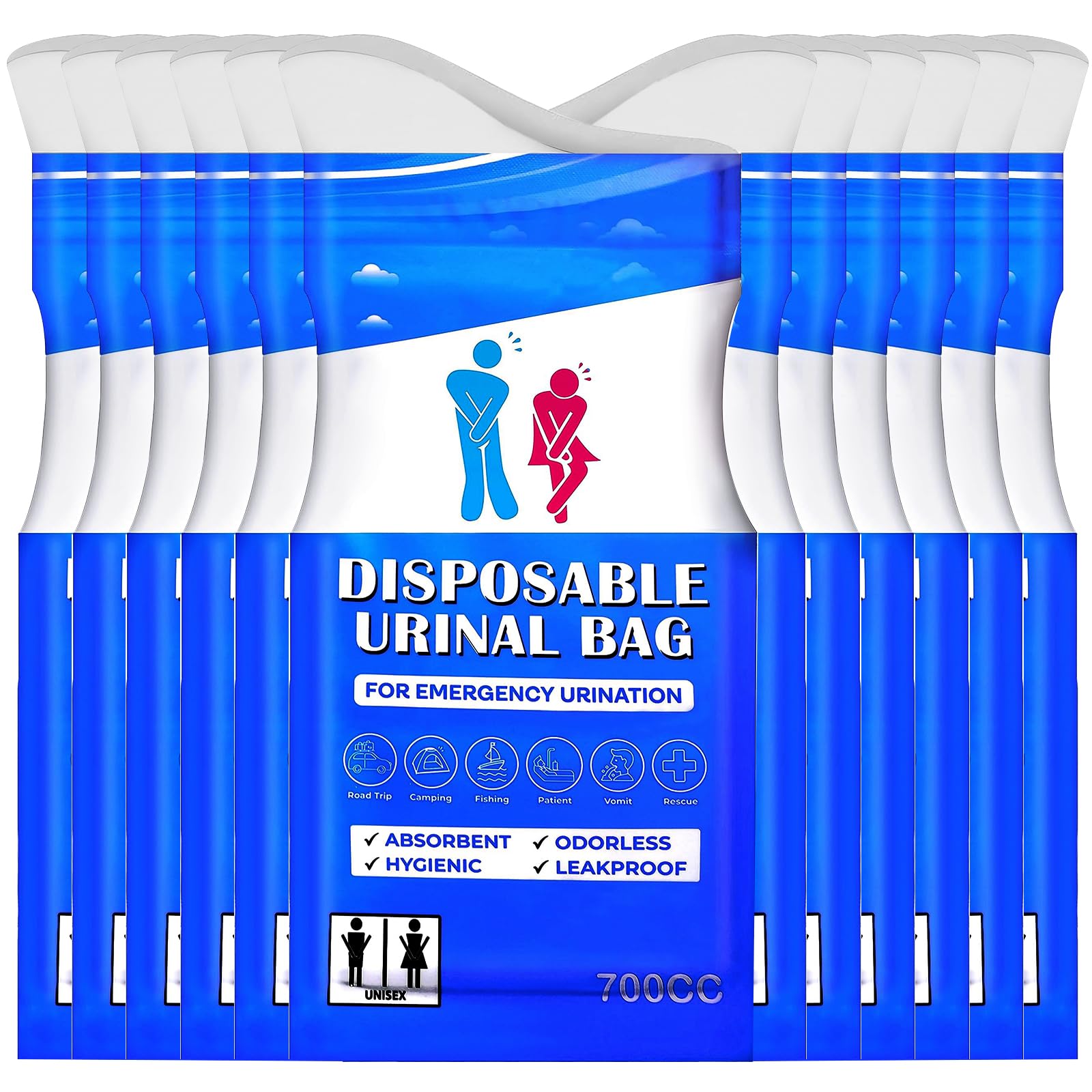 Amazon.com: Disposable Urinal Bag, Portable Urine Bag, Portable toilet ...