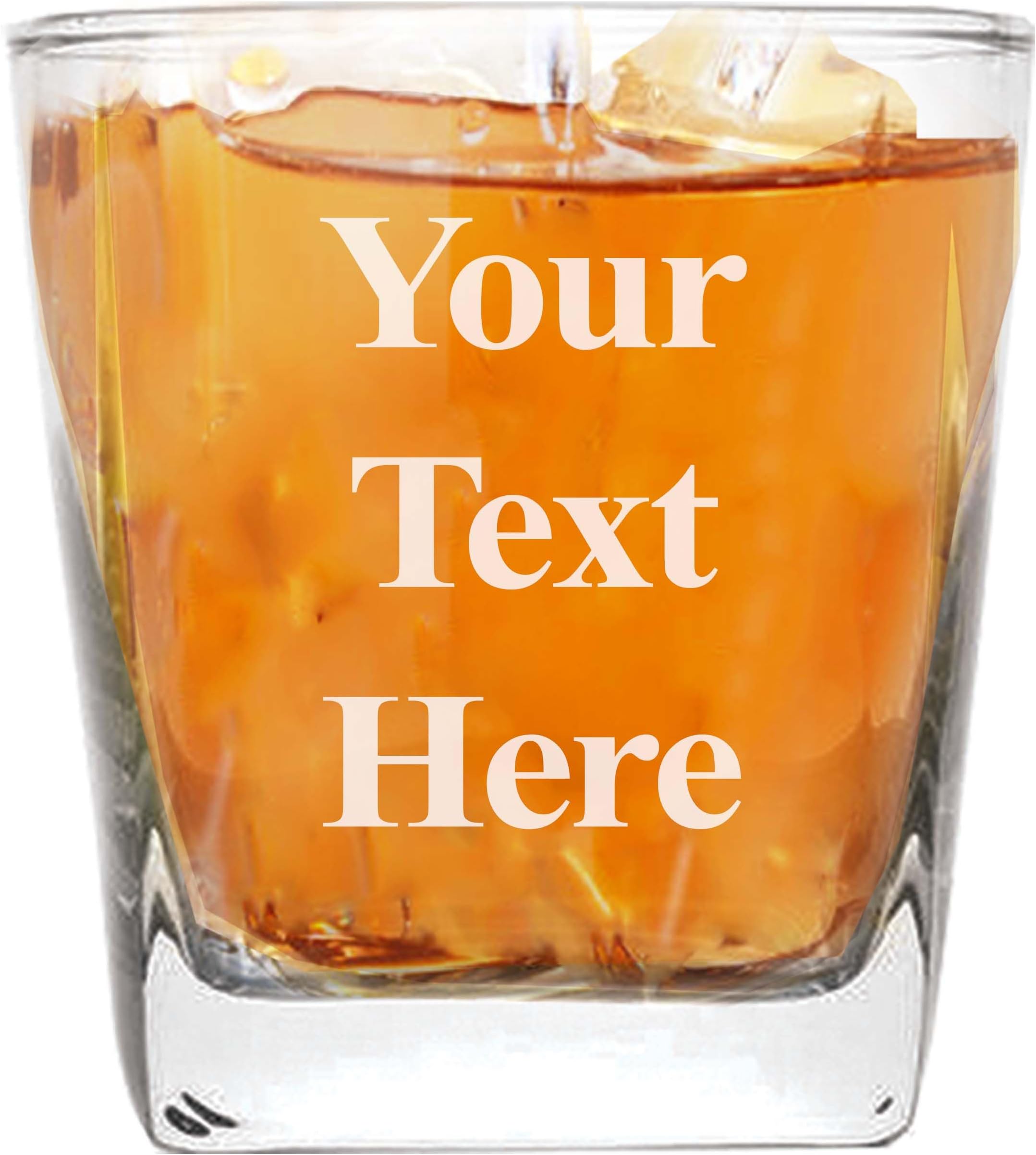 Amazon.com | My Personal Memories, Engraved 9oz Whiskey Square Rocks ...