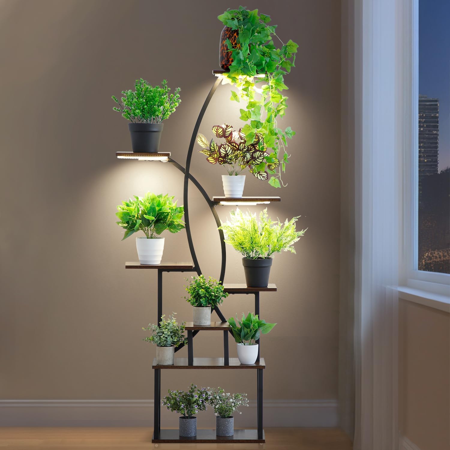 Amazon.com: Plant Stand Indoor with Grow Lights - 63" Tall Plant Stand ...