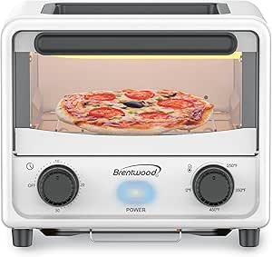 Amazon.com: Brentwood 3 Liter Stainless Steel Mini Toaster Oven and ...