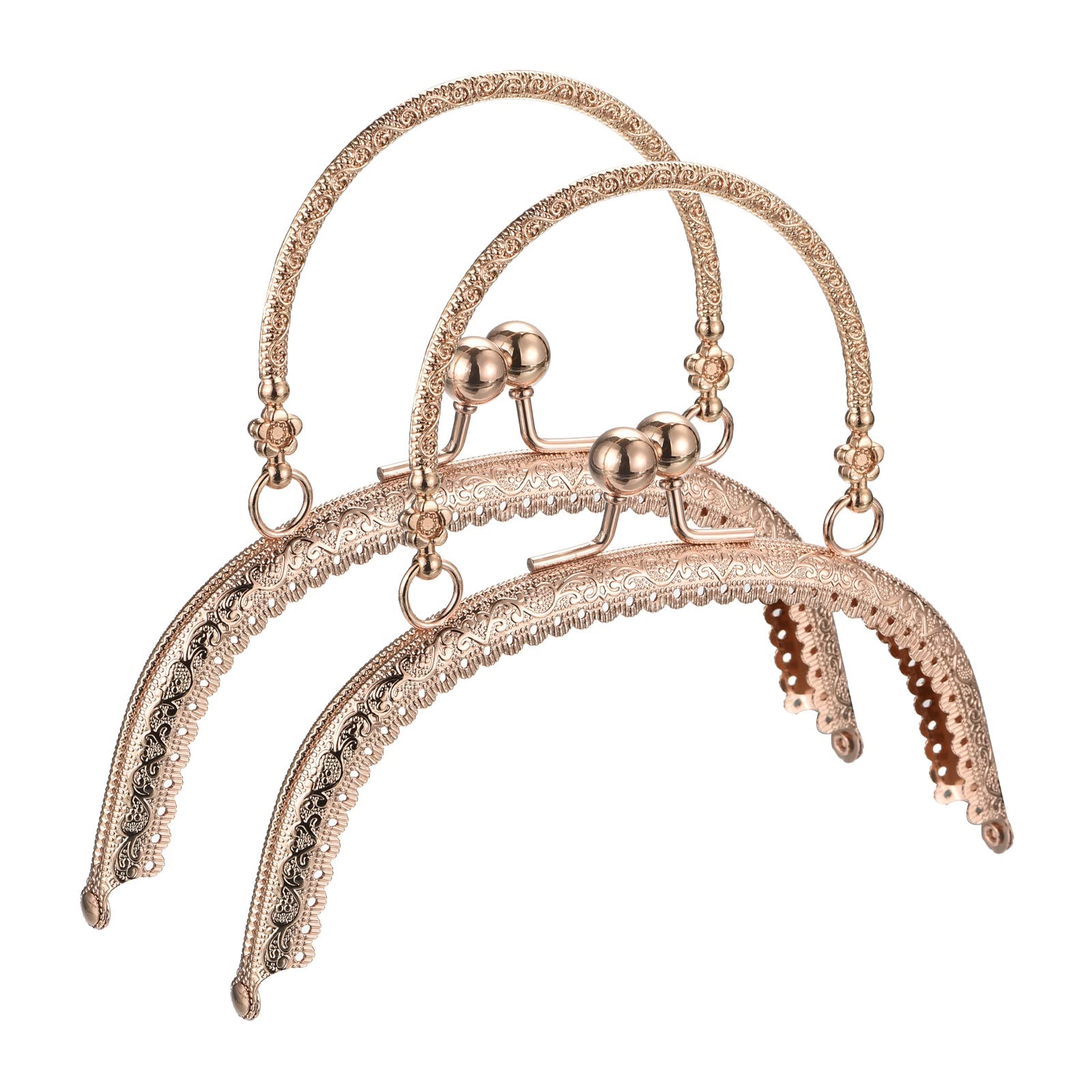 Amazon.com: uxcell Metal Purse Frames - 6.5" 4Pcs Kiss Lock Clasp Frame ...