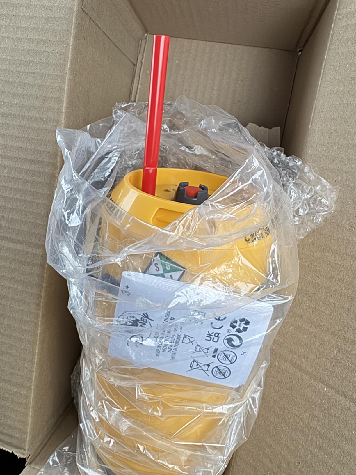 Disney Store Official Monsters, Inc. Scream Canister Straw Tumbler ...