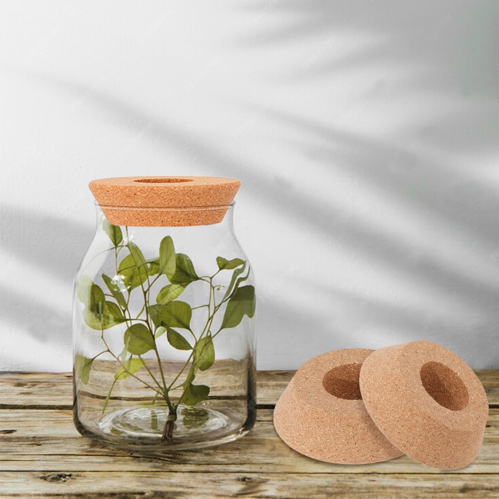 Cork Plant Pot Lids 3 Inch - 10 Pack Hydroponic Growing Stoppers With ...