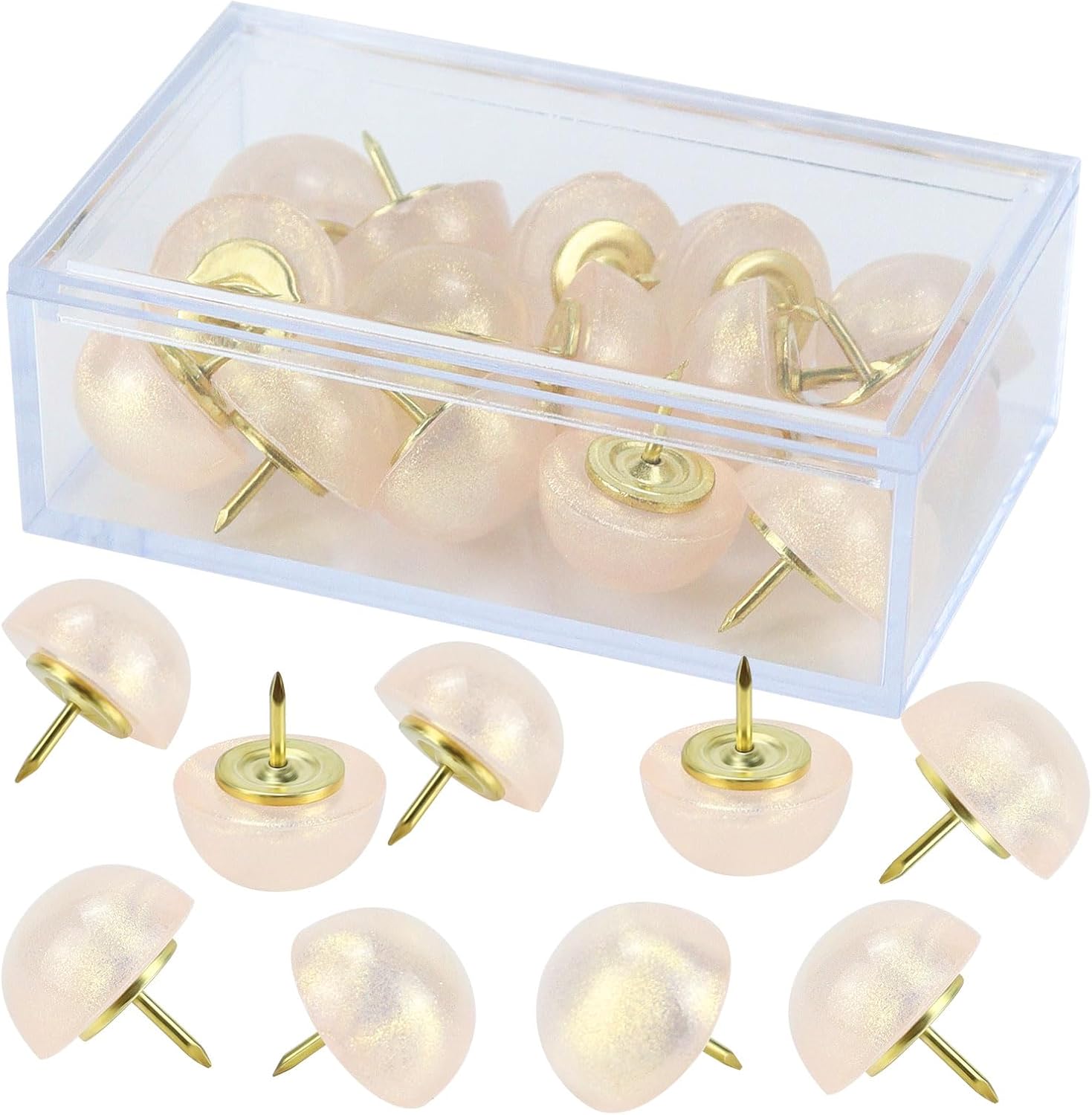 Amazon.com: 15pcs Decorative Push Pins, Orange Glitter Thumb Tacks for ...