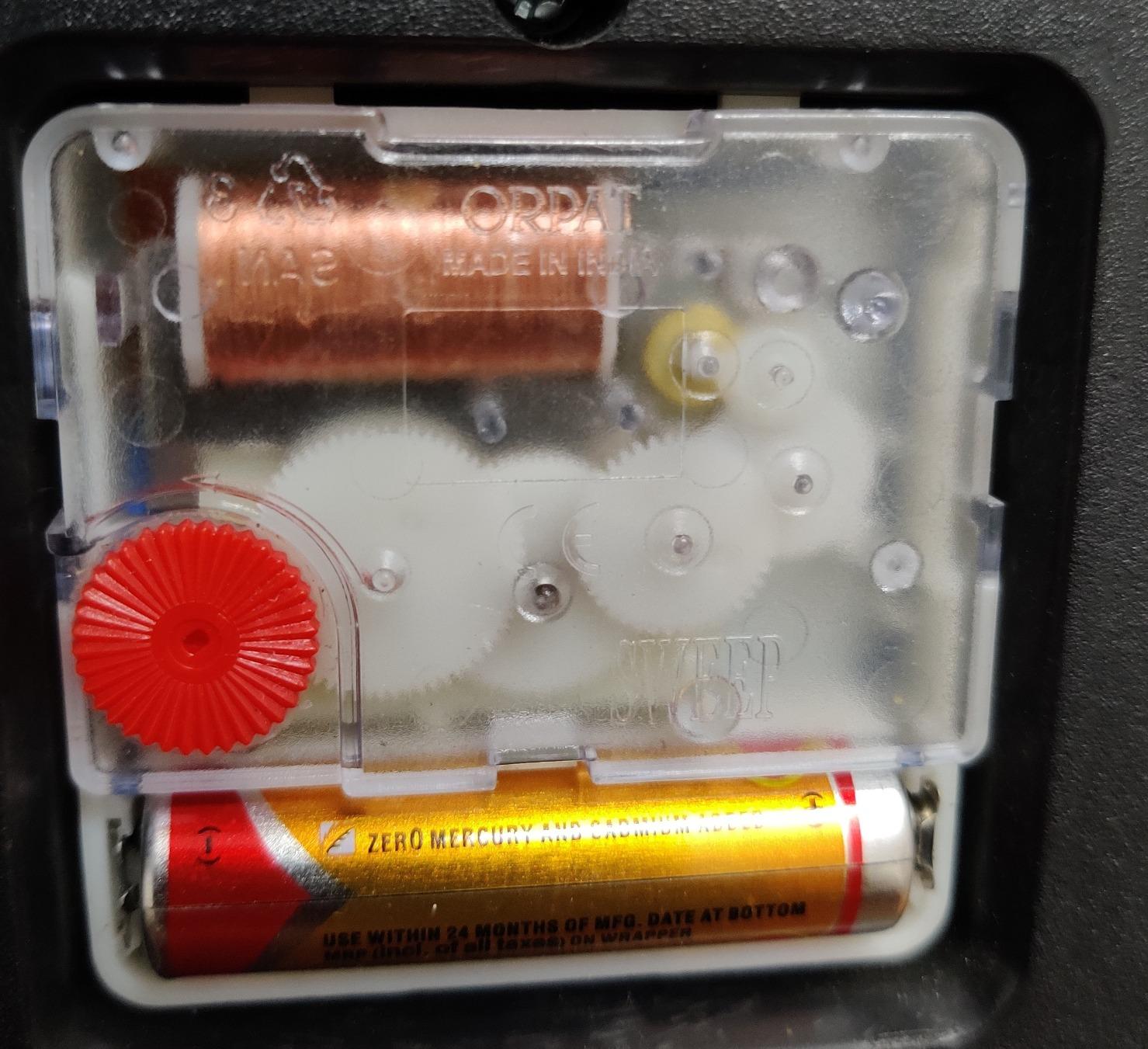 Buy CrownLit Quartz Plastic Wall Clock Movement Machine (Black_65 X 91 ...