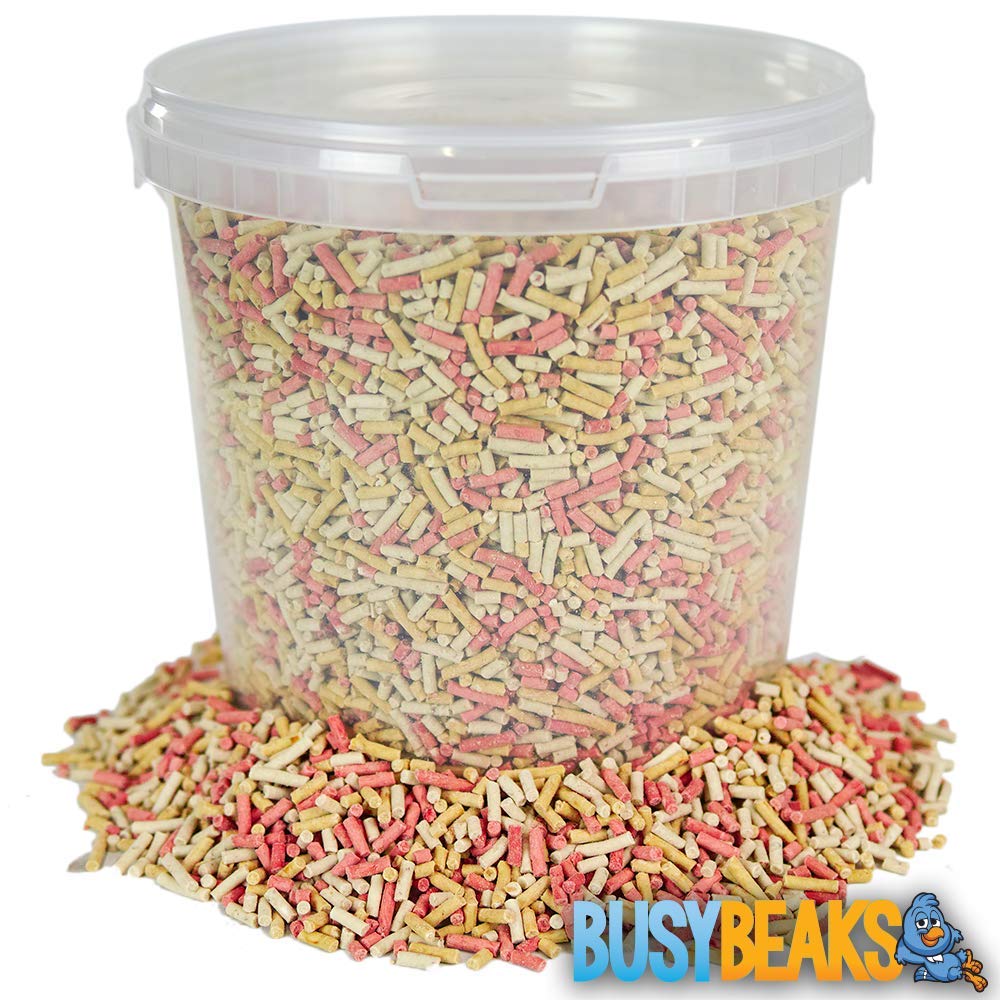 BusyBeaks Premium Mixed Suet Pellets (10L) - Wild Bird Food with ...