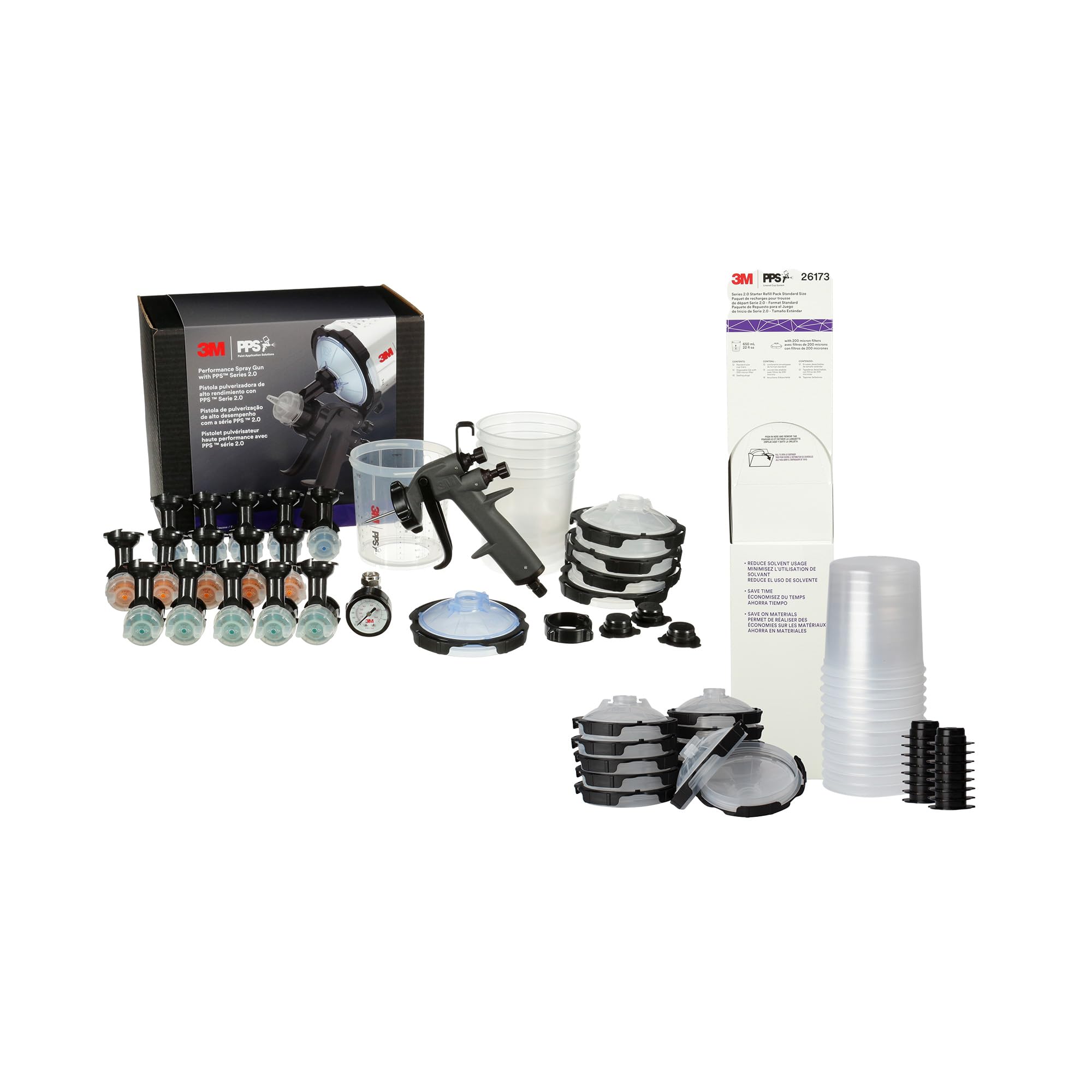 Amazon.com: 3M 2.0 Performance Spray Gun Starter Kit, 26778 + PPS Paint ...
