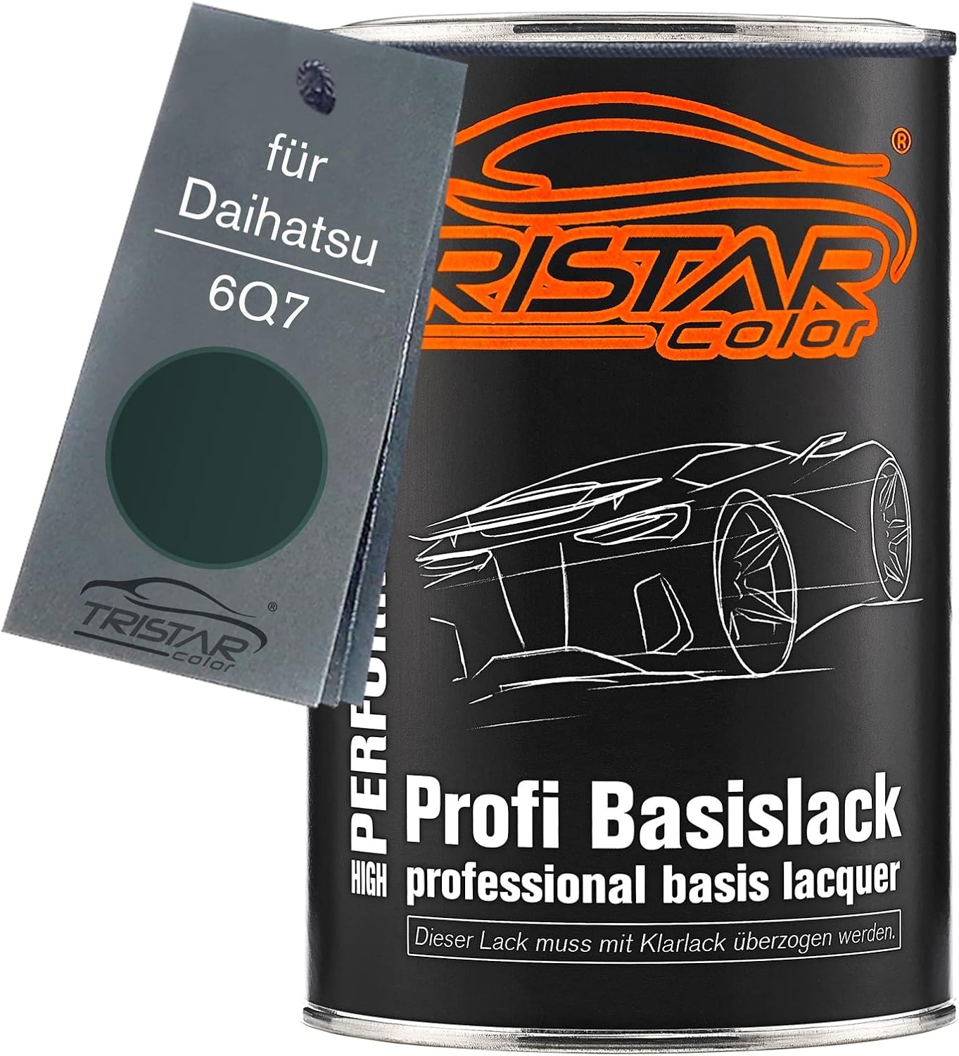 Daihatsu 6Q7 Dark Green Perl Metallic Base Coat 1 Litre 1000ml : Amazon ...
