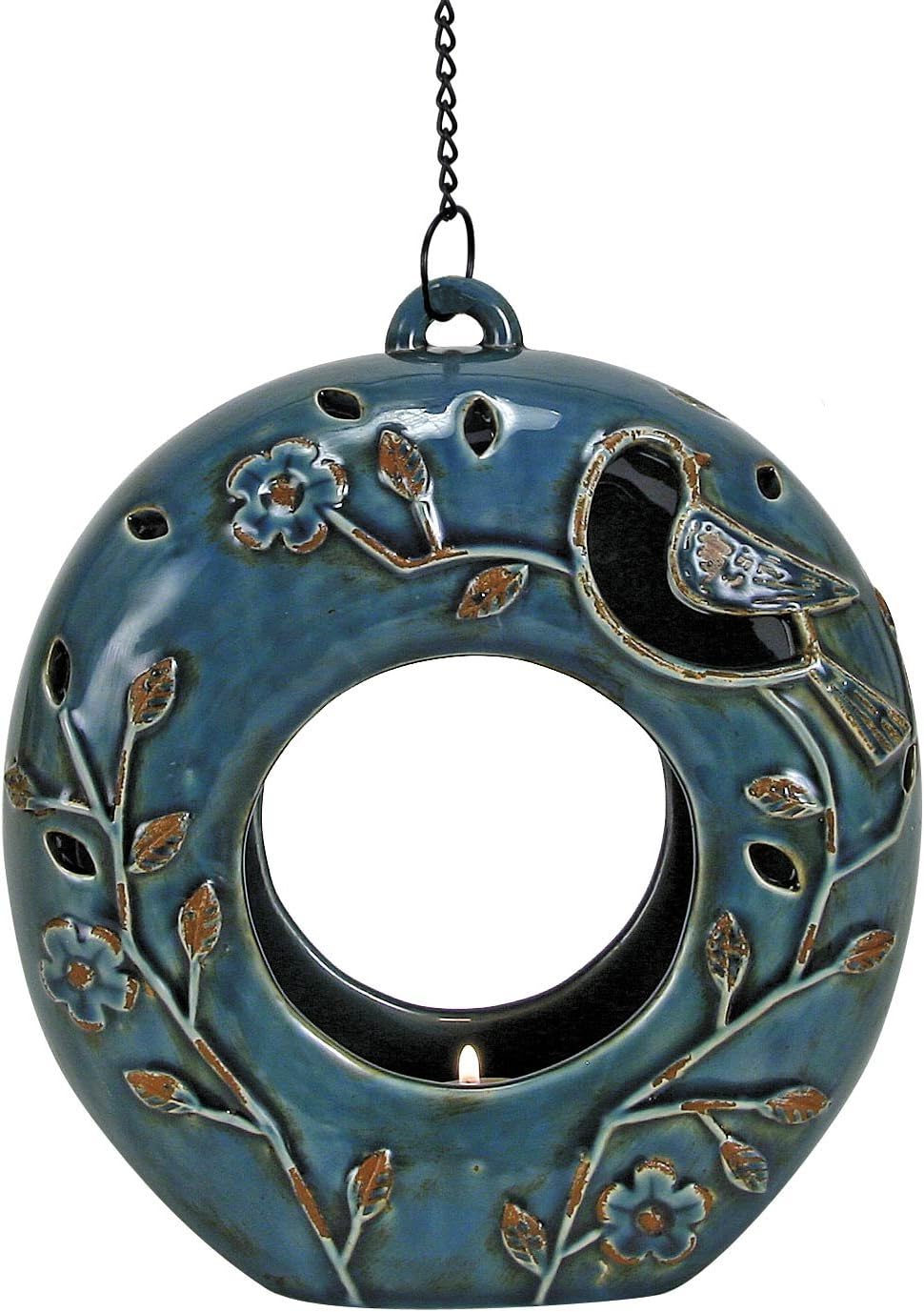 Amazon.com : Nature's Garden Bird Garden Sphere Bird Feeders, Blue ...
