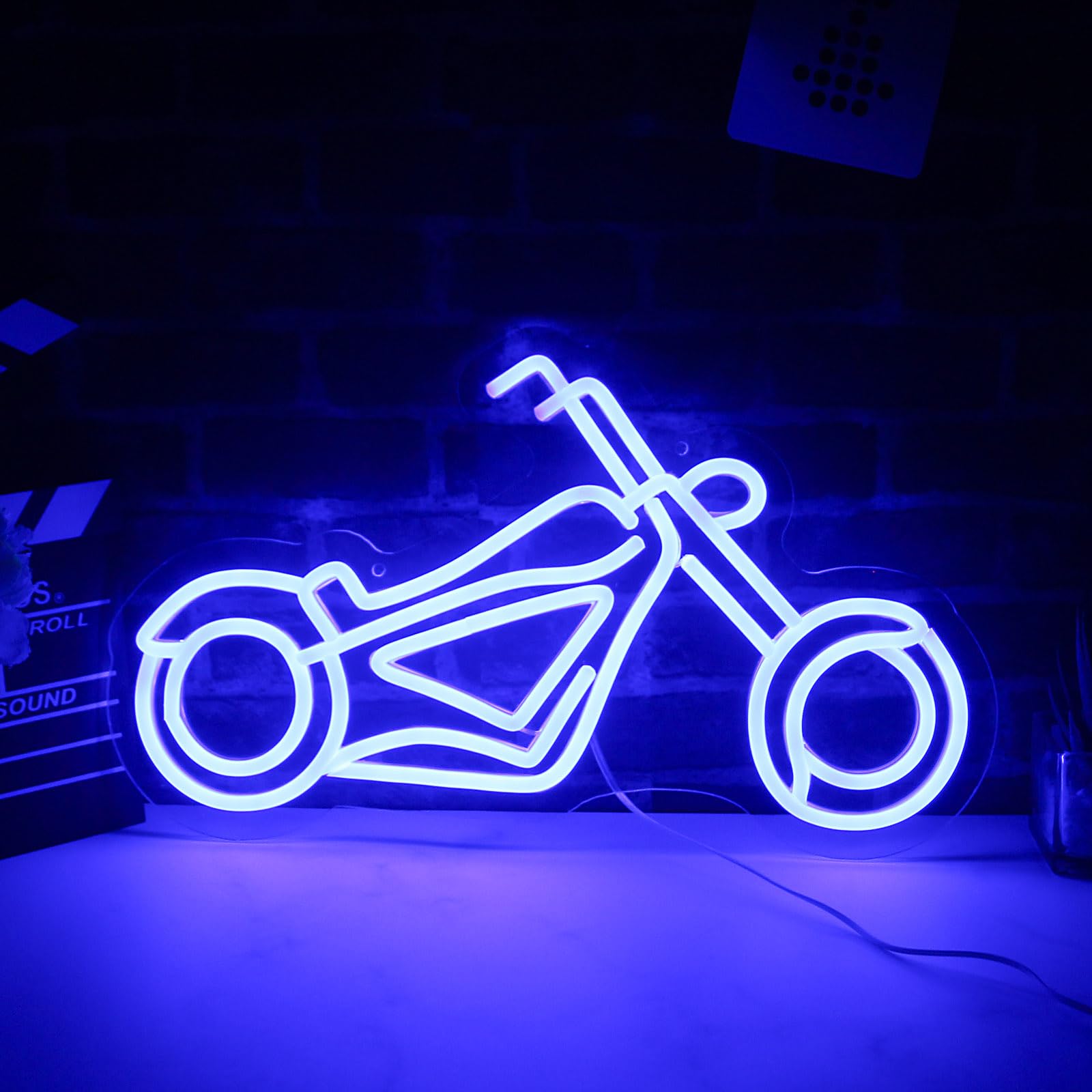 Amazon.com : Motorcycle Neon Sign Motorcycle Neon Light LED Neon Sign ...
