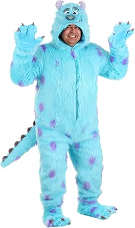 Amazon.com: Disney Adult Sulley Costume, Monsters Inc James P. Sullivan ...
