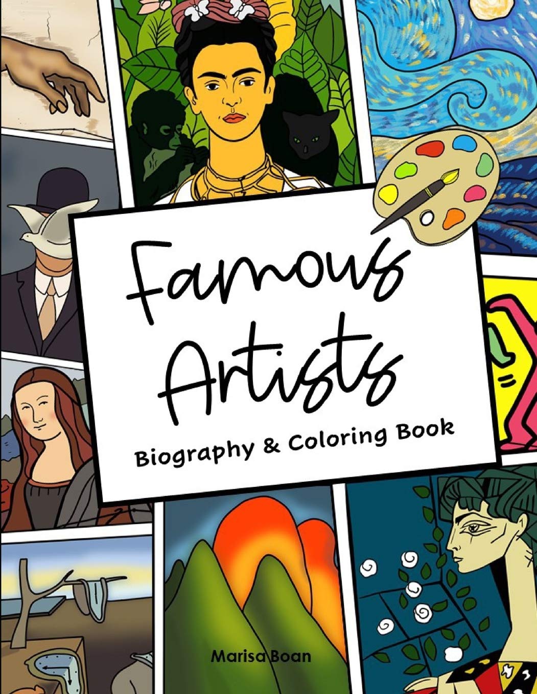 Buy Famous Artists Biography Coloring Book (Meet the Artist by Magic ...