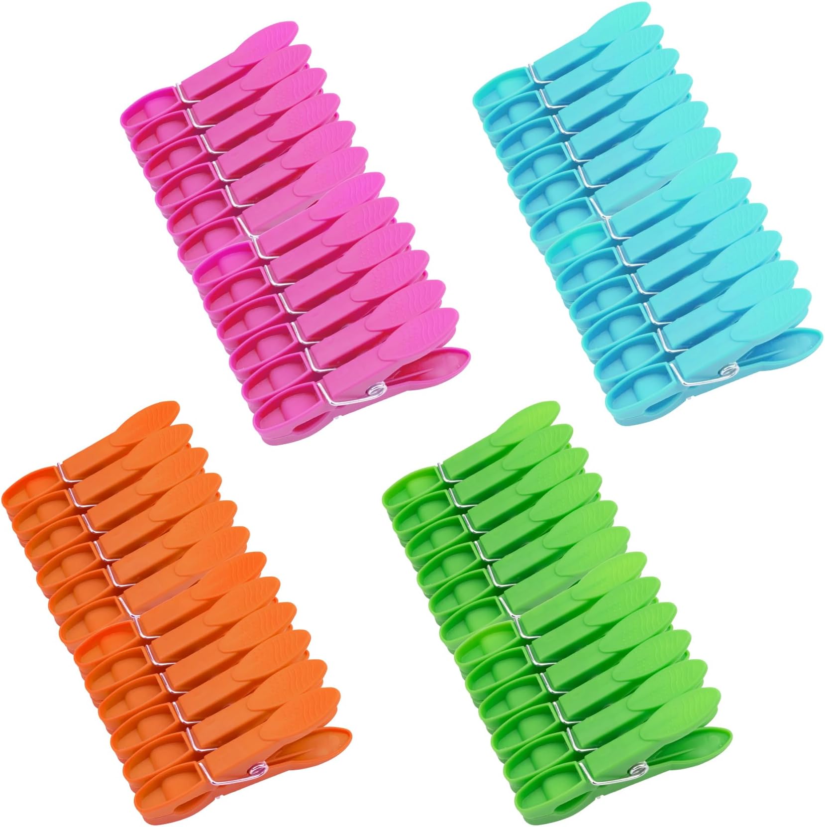 Amazon.com: Honey-Can-Do Plastic Clothespins- 24 pk DRY-01390 Assorted ...