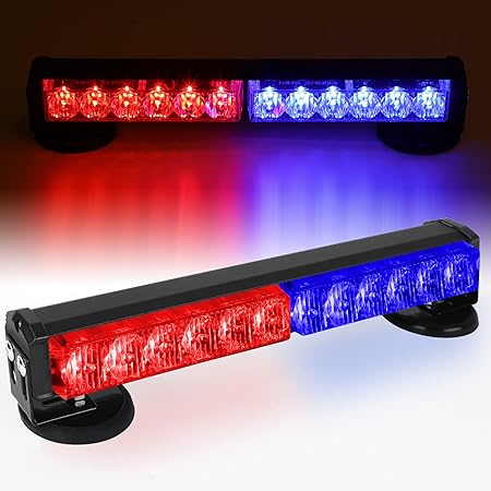 Amazon.com: LE-JX Blue/Red Wireless Traffic Advisor Emergency Lights ...
