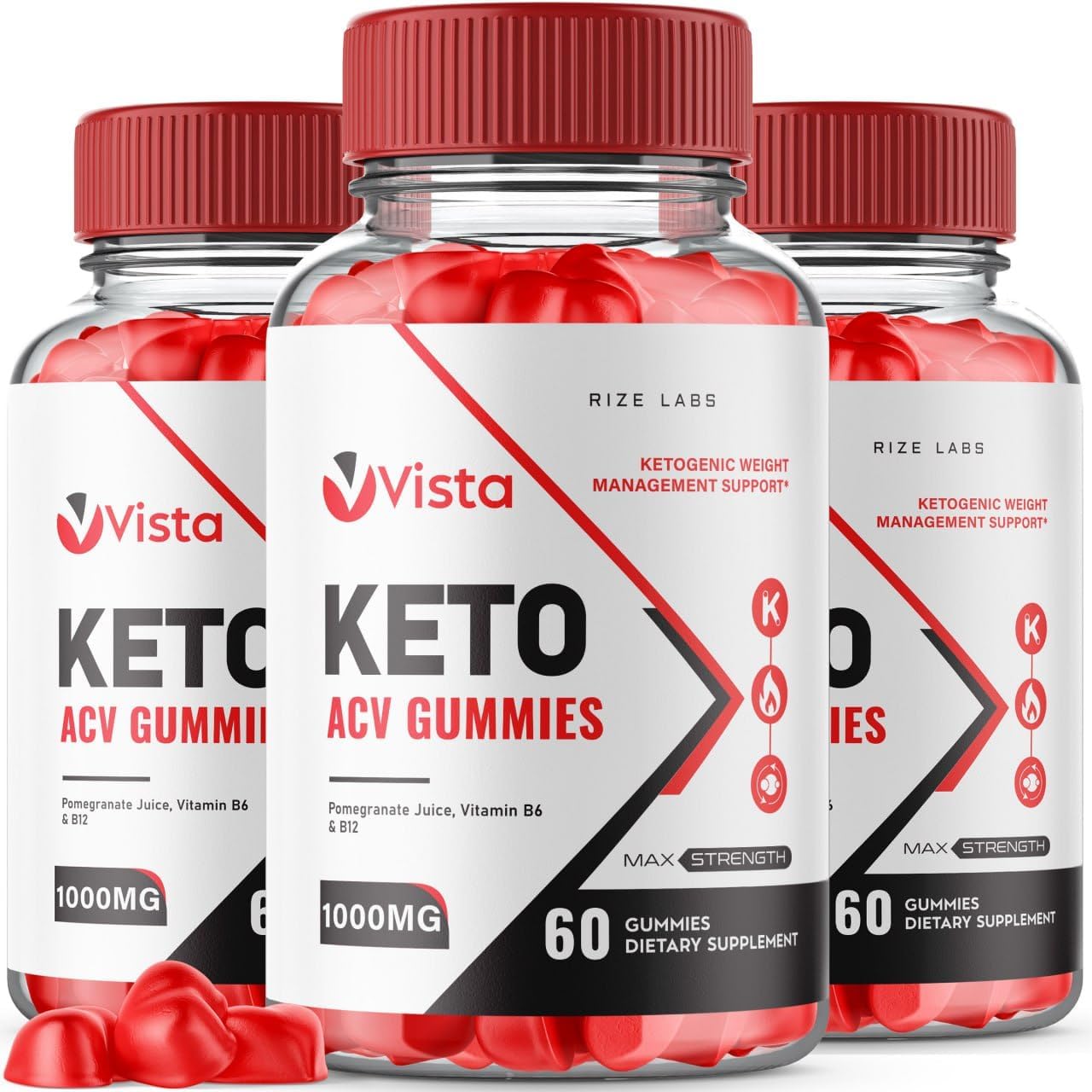 Amazon.com: rize labs (Pack of 3 Vista Keto ACV Gummies for Advanced ...