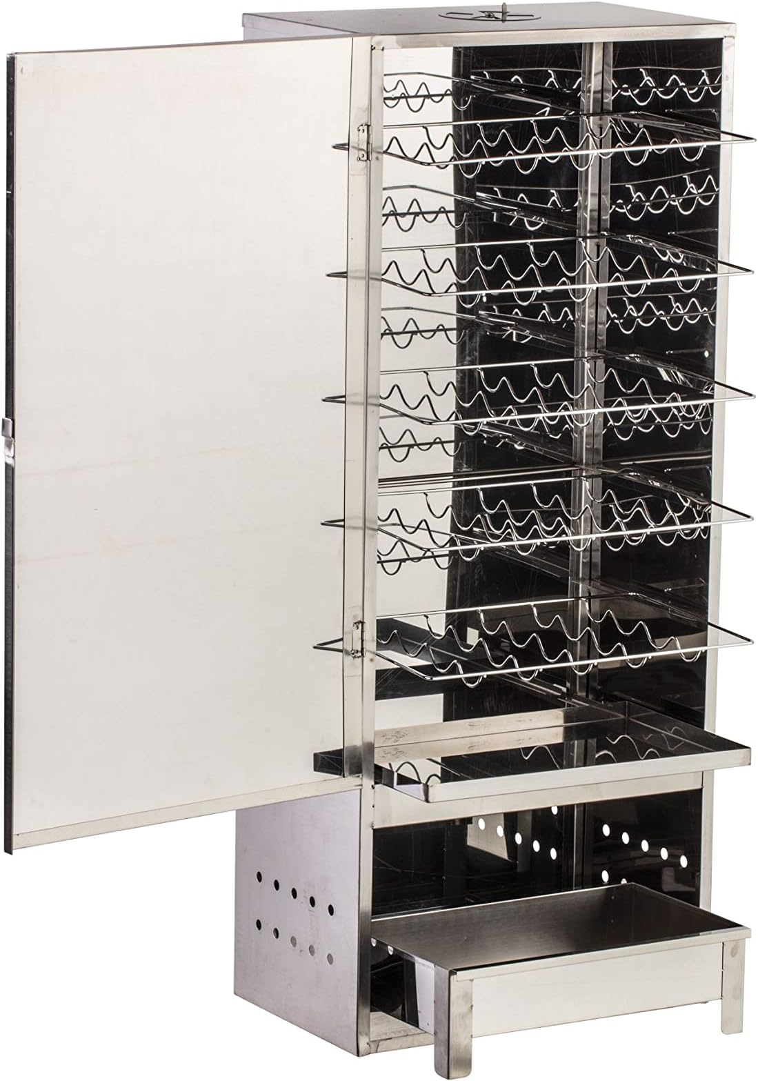 ITA Räucherofen 7002 - Premium Räucherschrank aus Edelstahl - 3 Etagen ...