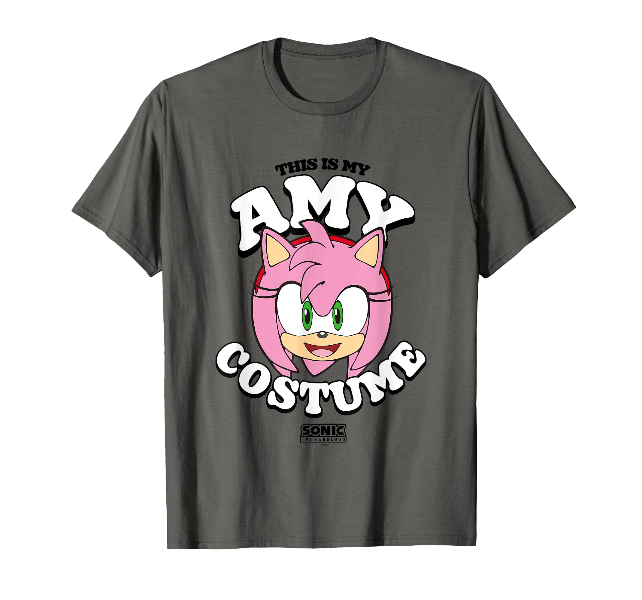 Amazon.com: Sonic The Hedgehog Halloween This Is My Amy Costume T-Shirt : Clothing, Shoes & Jewelry