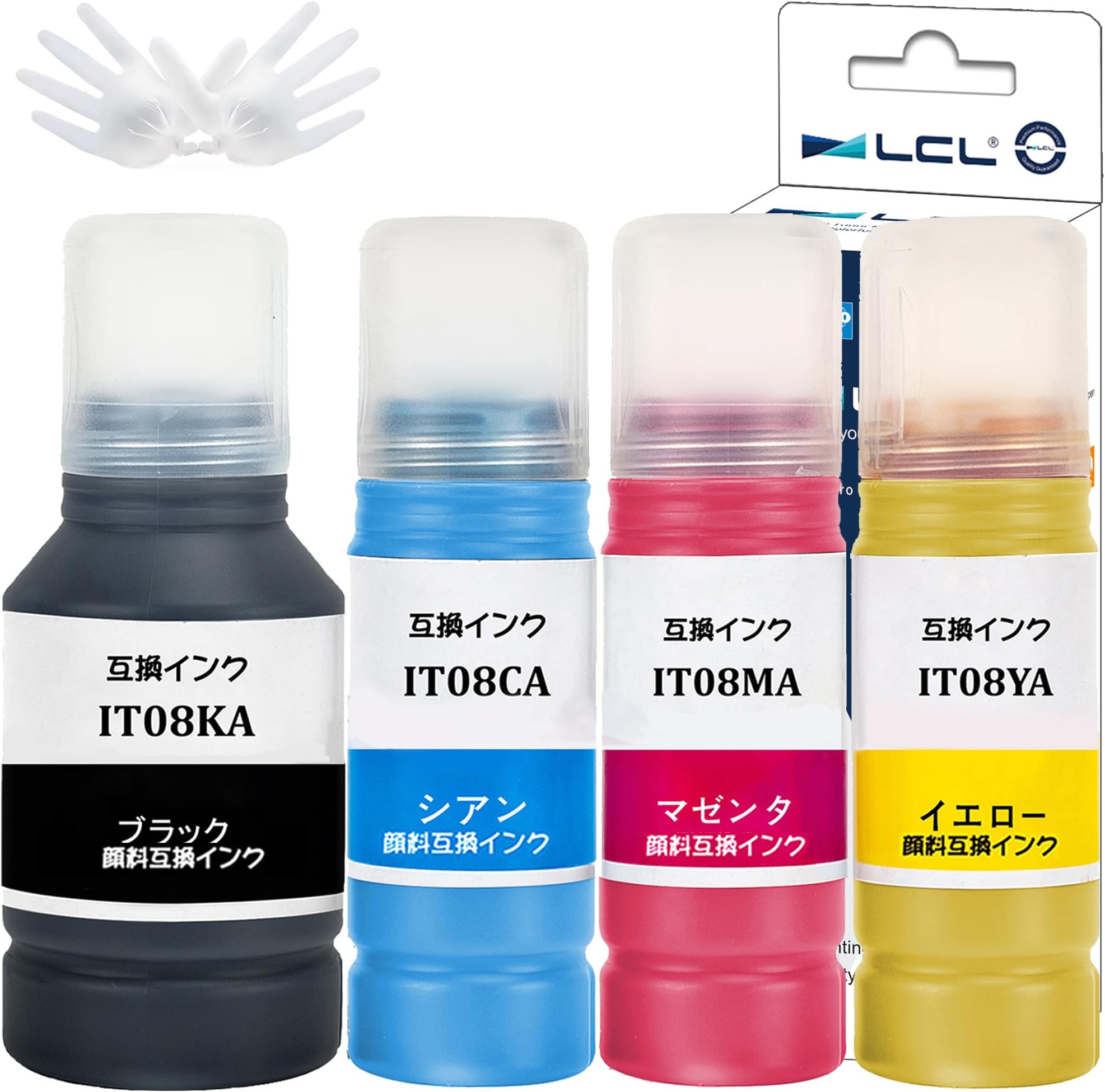 Amazon.co.jp: 純正インクボトル エプソン えんぴつ削り 4色セット(IT08-KAブラック/IT08-YA イエロー/IT08 ...