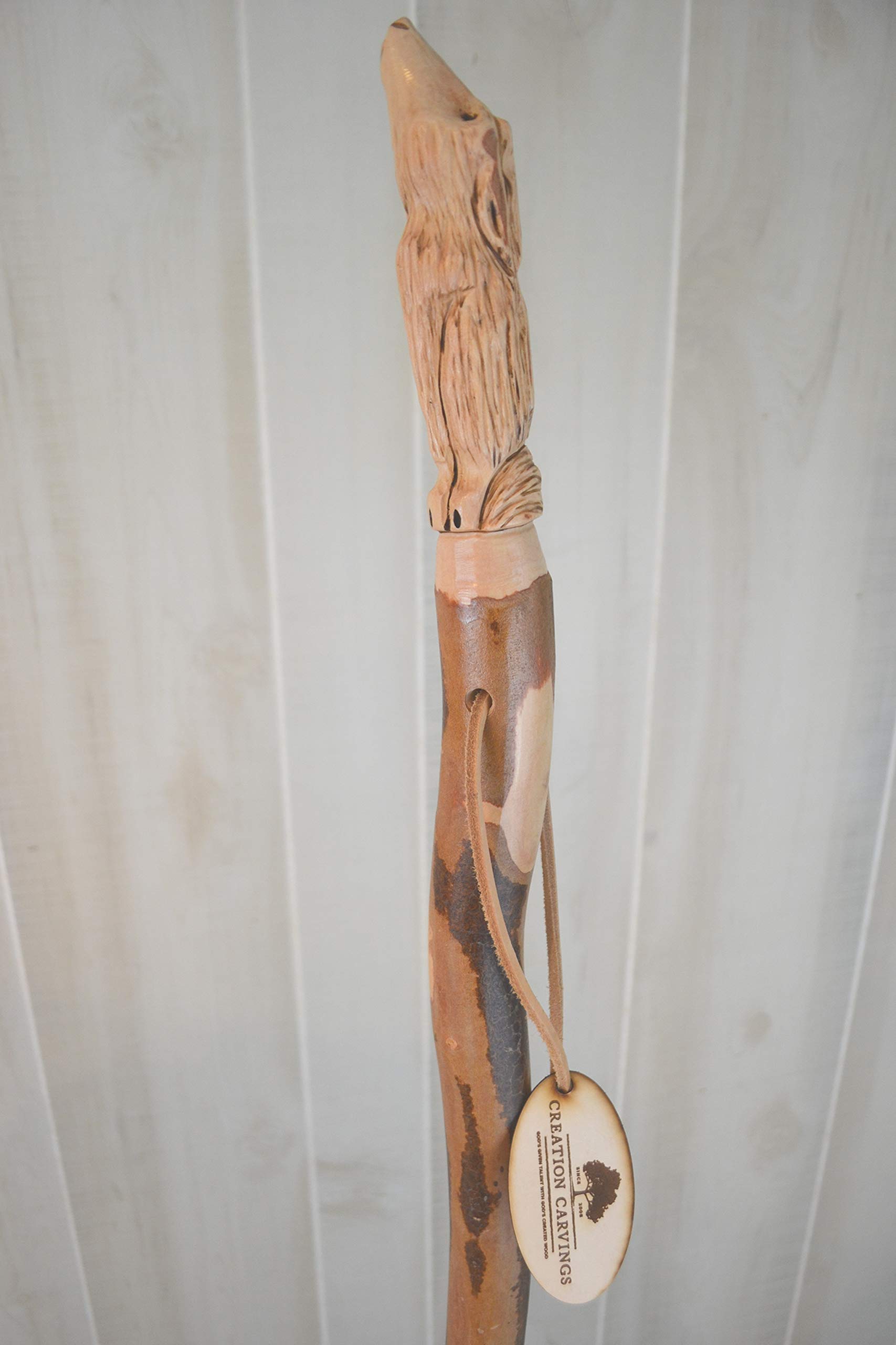Wood Staff Carving