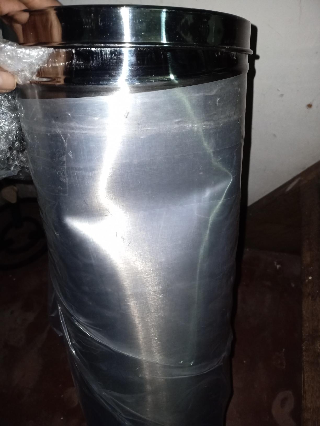 SATYAKI STEELS Stainless Steel Open-Top Ash/Can Dustbin (20 L, 8"X24 ...