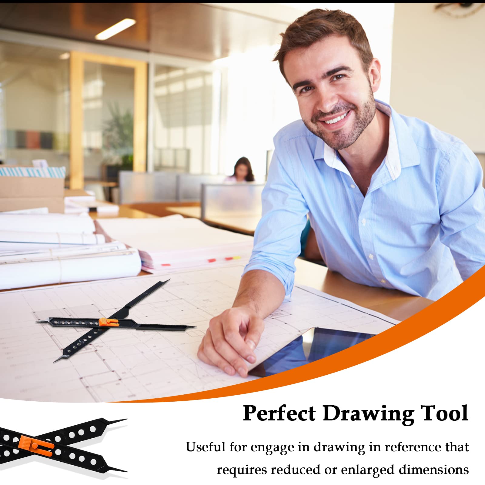 Drawing Projector 10 Inches Proportional Scale Divider Drawing Plastic ...