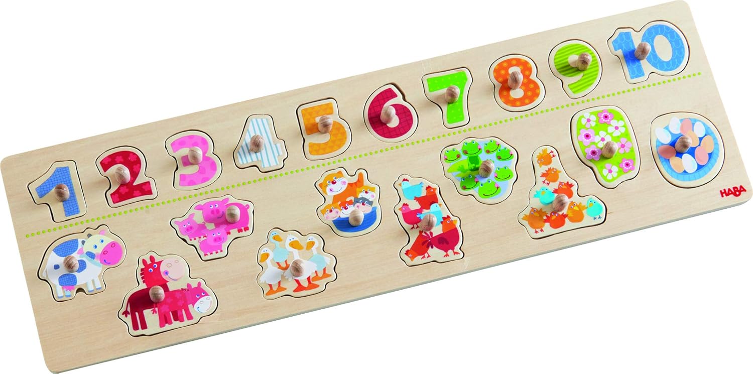 Buy HABA Learning Counting Made Easy Wooden Blocks for Toddlers Ages 3 ...