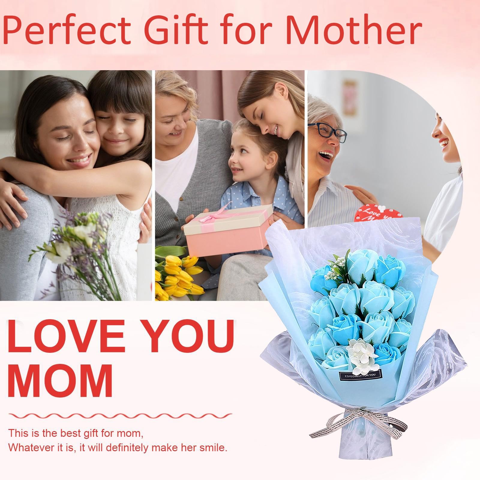 Preserved Roses Primrue Lupe Bouquet,Valentines Rose Flowers With Gift ...