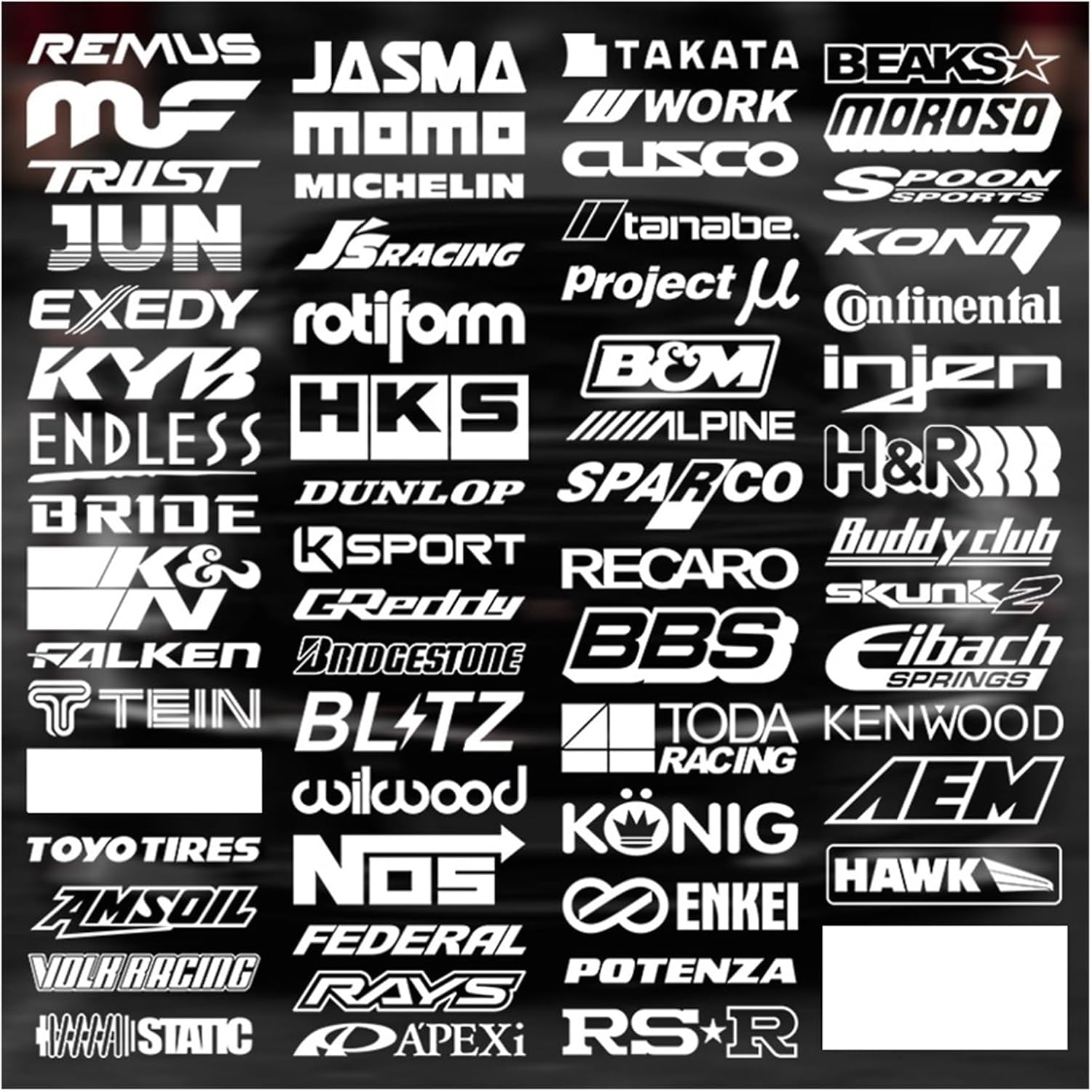 Amazon.com - SHFT Random 15pcs Racing Sponsor Stickers and Decals for ...