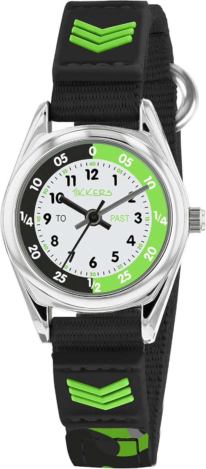 Tikkers Boys Analogue Quartz Watch with Textile Strap TK0154 : Amazon ...