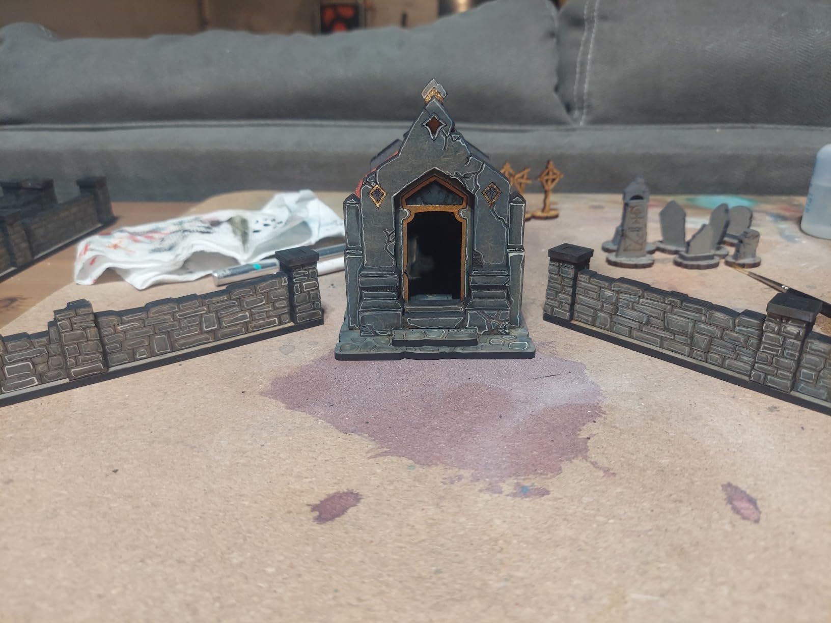 Amazon.com: TowerRex Graveyard D&D Terrain Buildings, DND Accessories ...