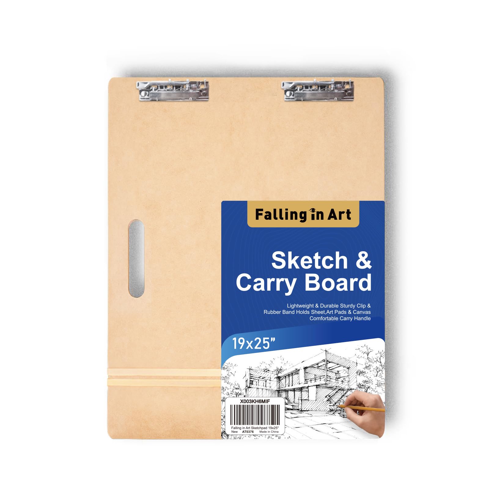 Amazon.com: Falling in Art 19x25 Sketch Board, Drawing Tote Board for ...