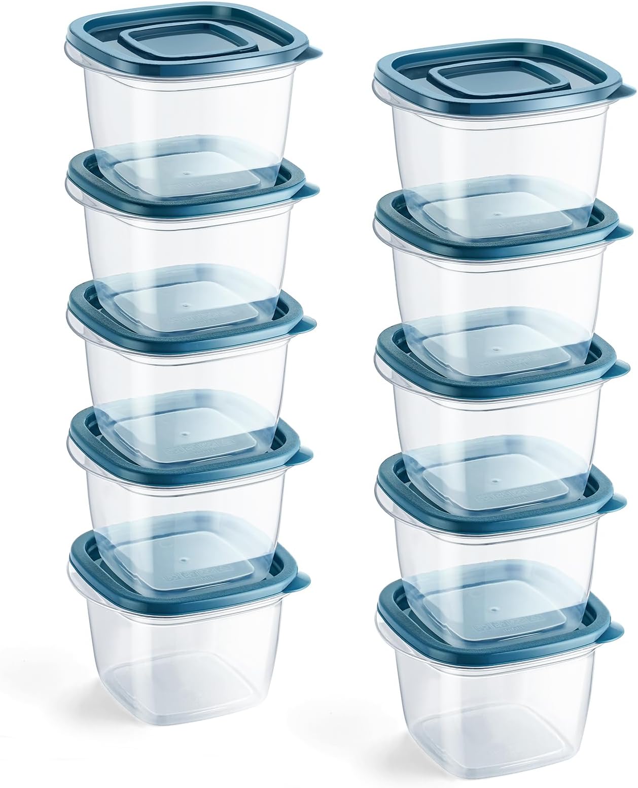 EFISH 5PCS Square Plastic Portion Box Sets with Lids.Food Storage Box ...