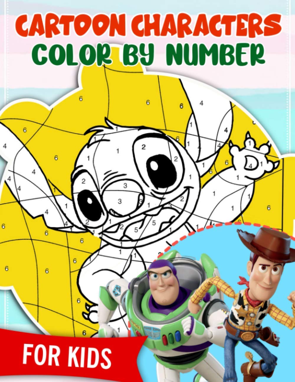 Cartoon Characters Color By Number For Kids Makes A Wonderful ...