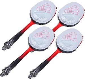 KOMBIUDA 4pcs Aluminum Film Balloon Badminton Racket Party Decoration ...