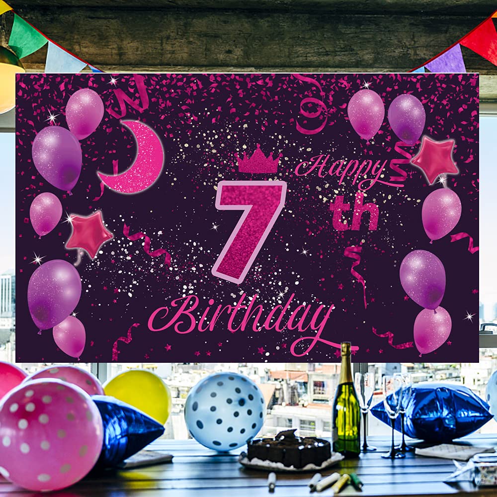 Happy 7th Birthday Banner