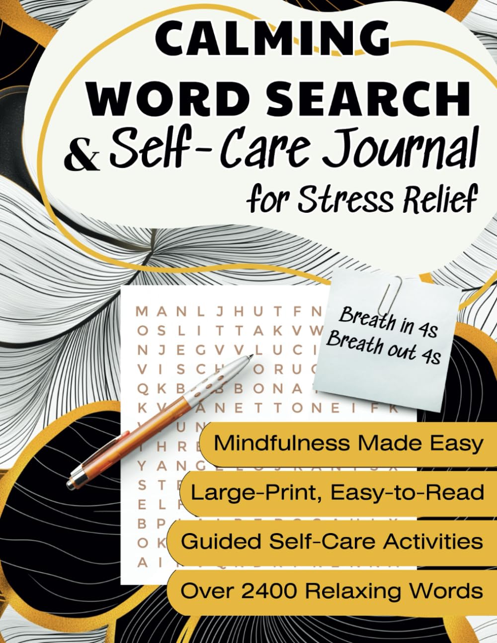 Amazon.com: Calming Word Search with Self-Care Journal for Stress ...