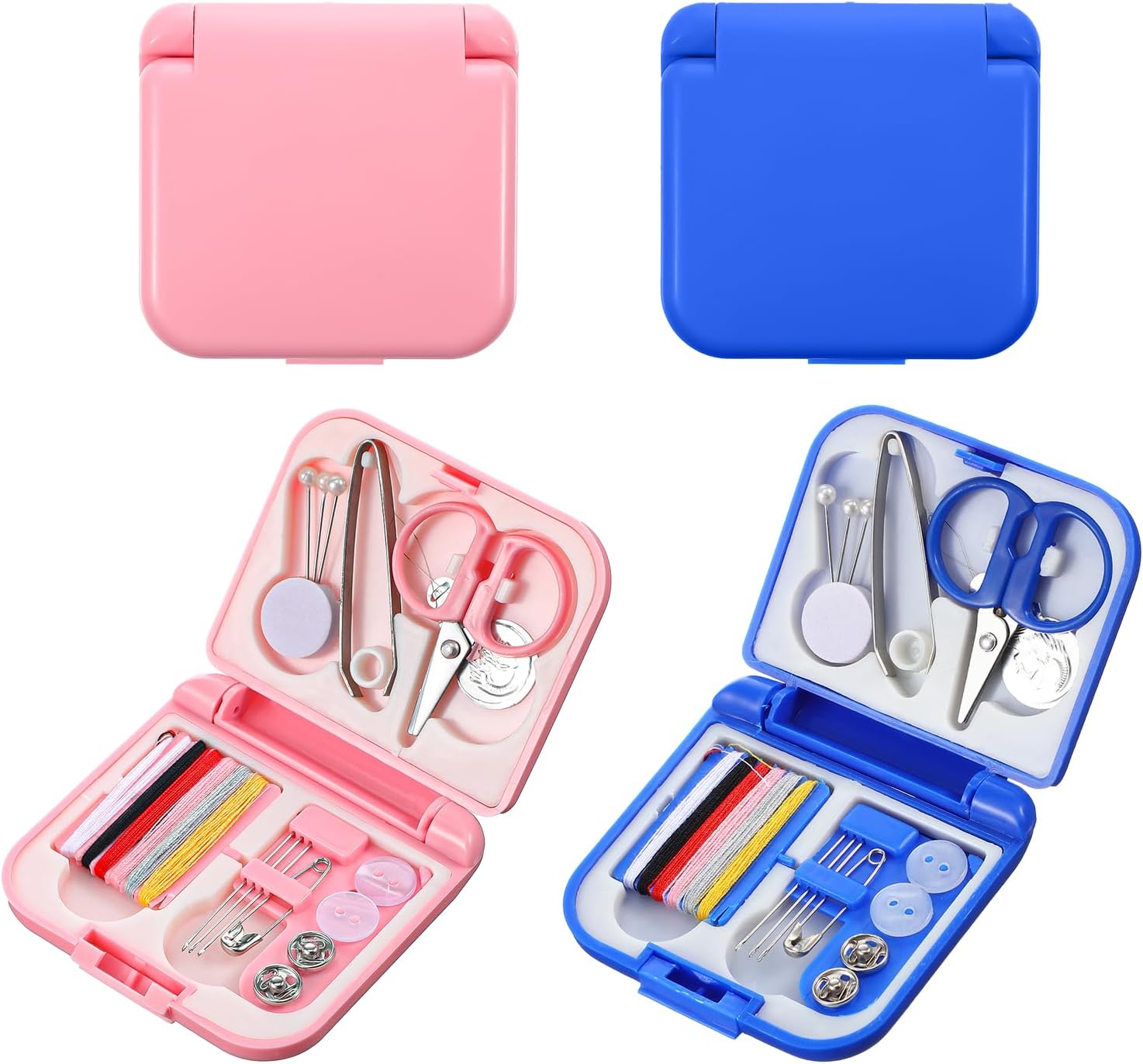 Amazon.com: Aiyorse 2 Pack Mini Travel Sewing Kit, Portable Small ...