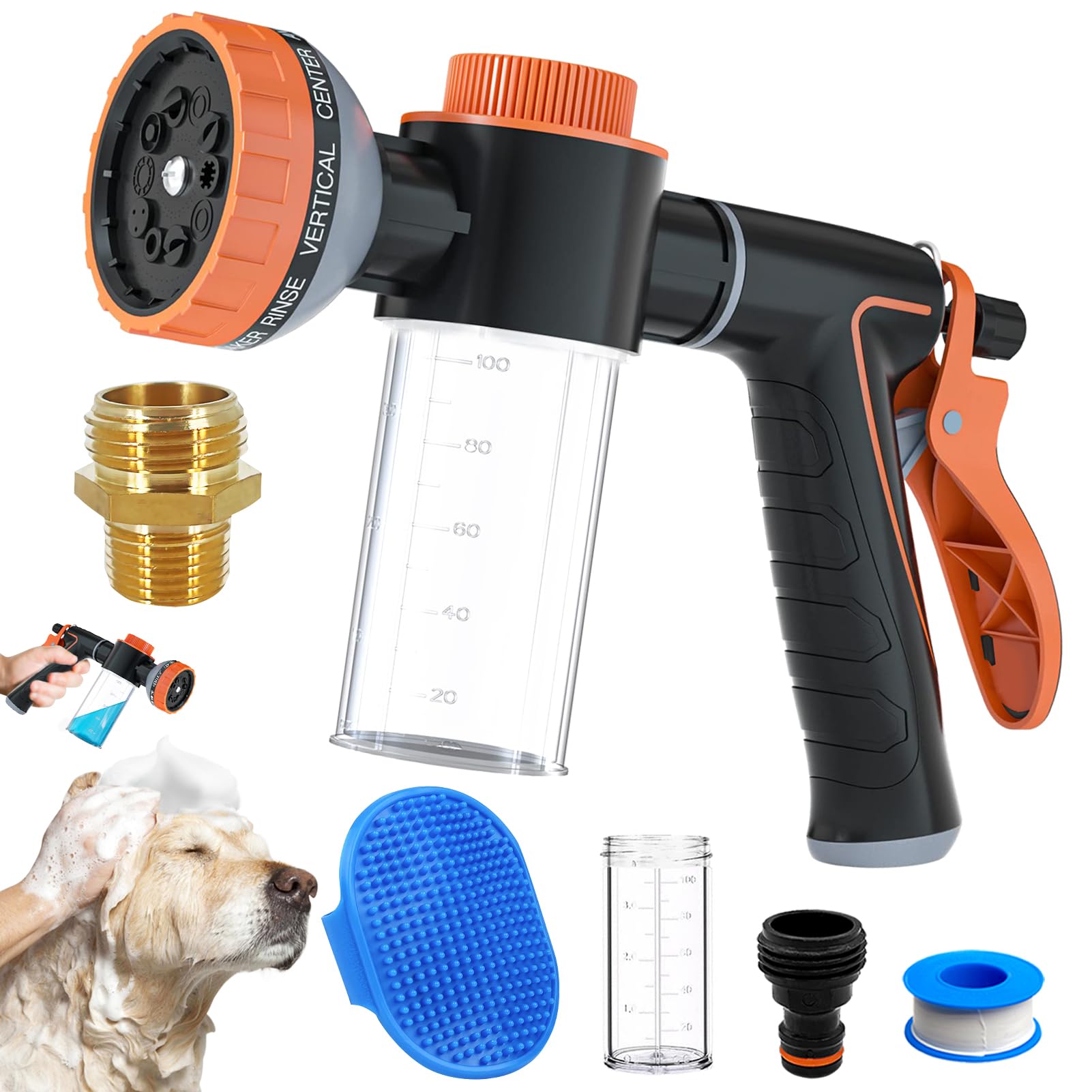Dog Shower Attachment Wondurdog Quality Indoor / Outdoor Dog Wash Kit ...