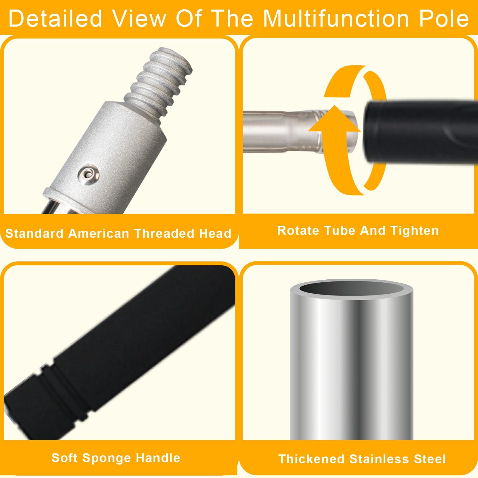 Snapklik.com : Multi-Purpose Shurline Extension Pole,2 Ft To 3 Ft Paint ...