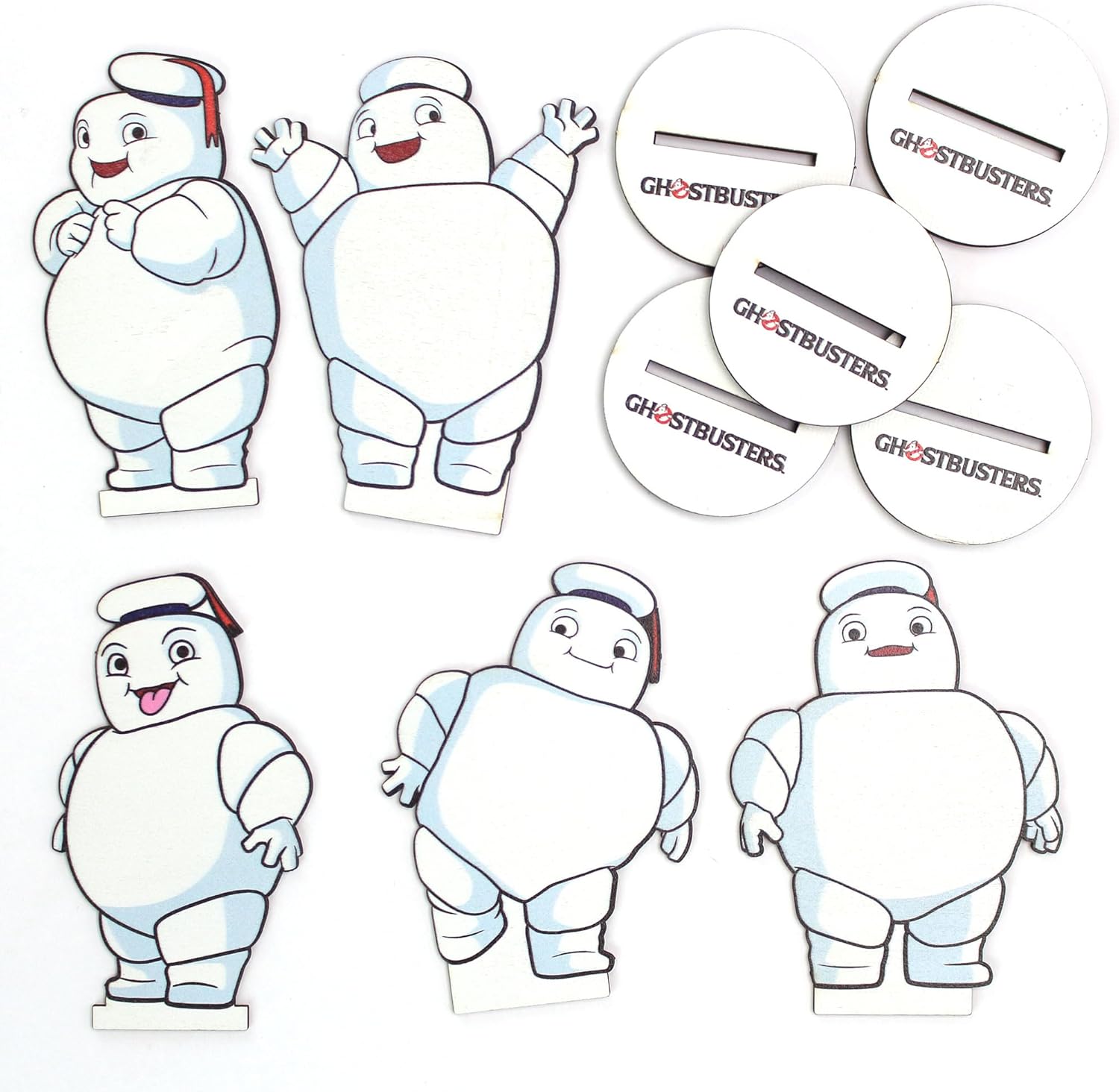 Amazon.com: Ghostbusters Mini-Puft Wooden Figures Set of 5 ...