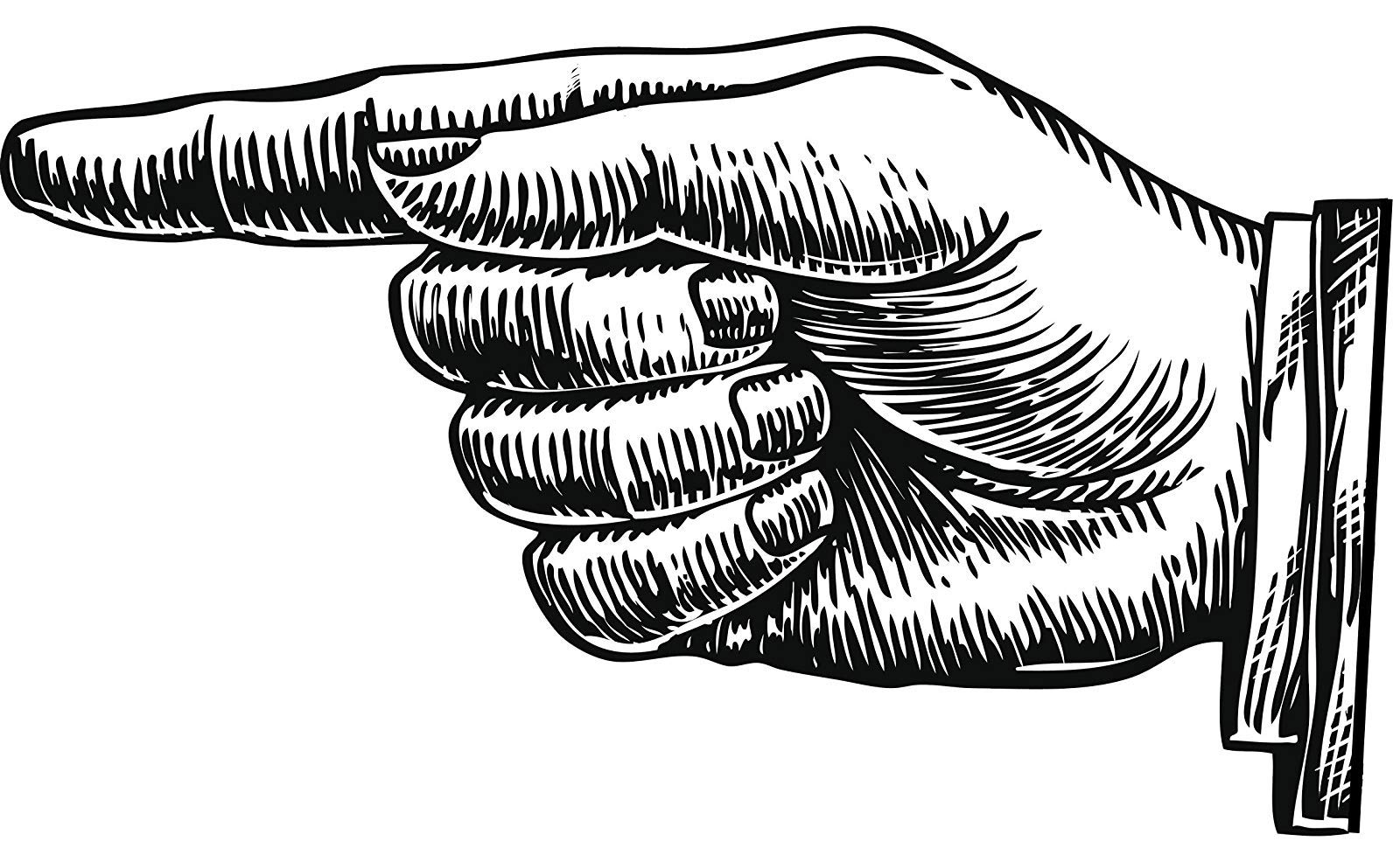 Pointing Finger At You Drawing