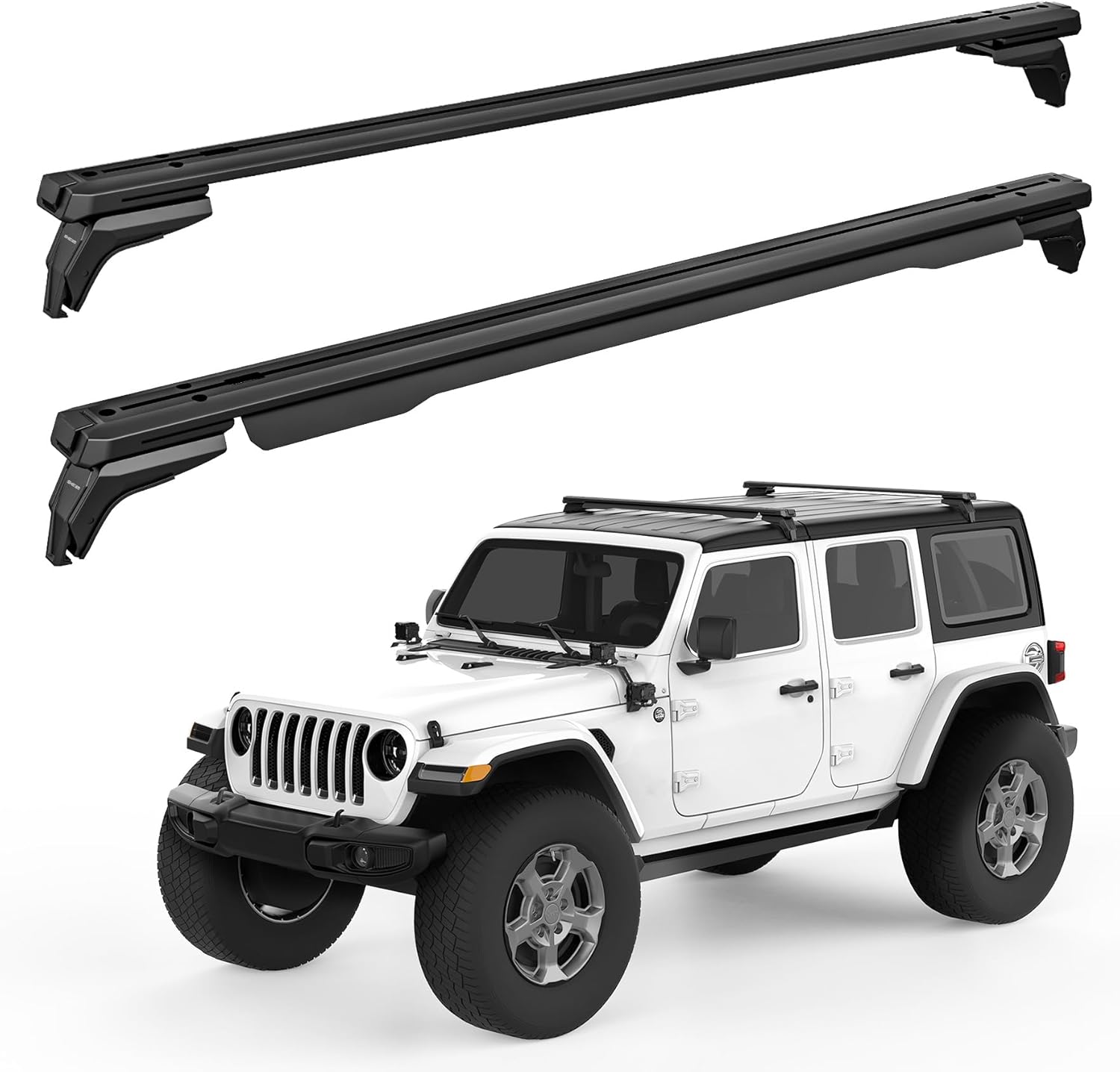 Amazon.com: 330 lbs Roof Rack Cross Bars Compatible with 2018-2025 Jeep ...
