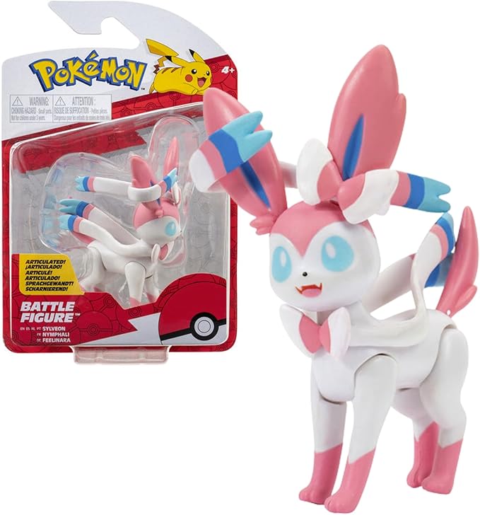 Pokemon Figur Sylveon Feelinara – 8 cm Pokémon Kamppfigur - Neue 2023 ...
