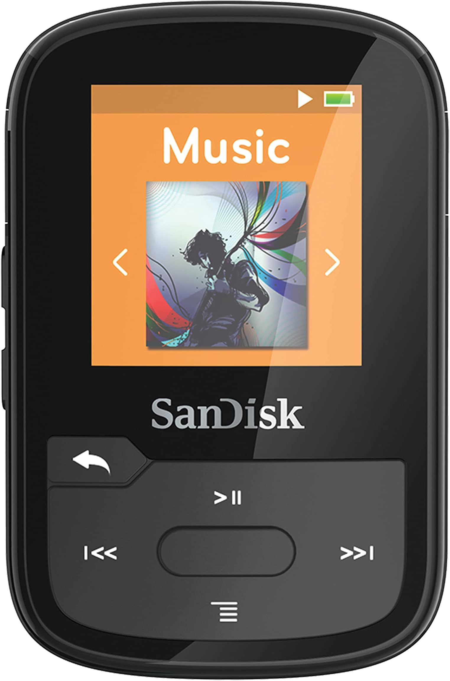 SanDisk Clip Sport Plus Wearable MP3 Player - Noir : Amazon.fr: High-Tech
