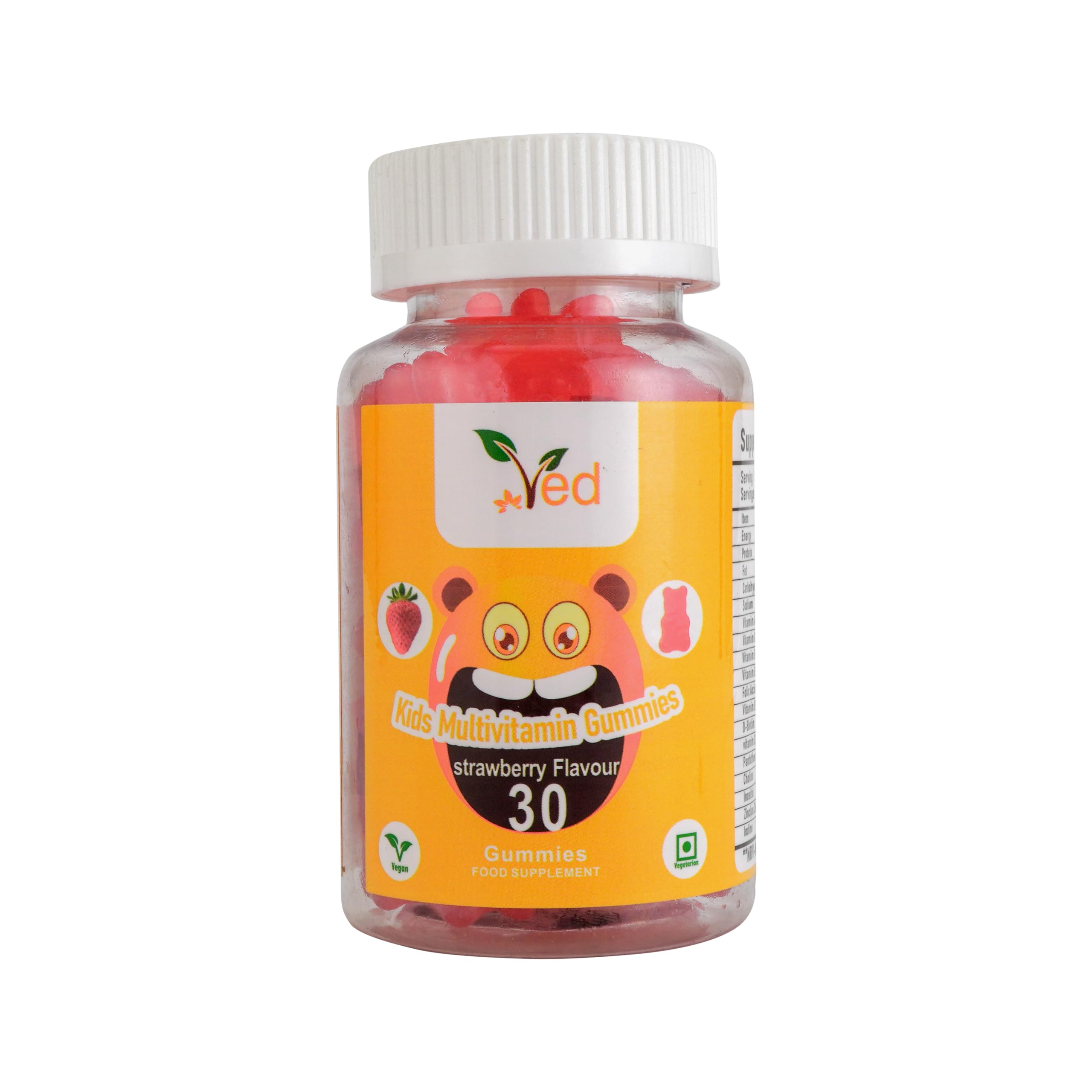 Ved Kids Multivitamin Gummies for Calcium Supplement, Energy & Immune ...