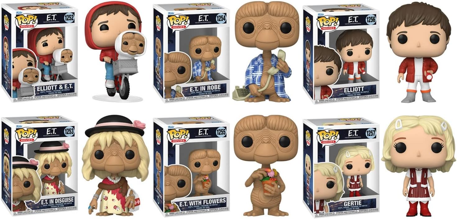 E.T. 40th Anniversary Funko Pop! Complete Set (6) : Funko: Amazon.ca ...