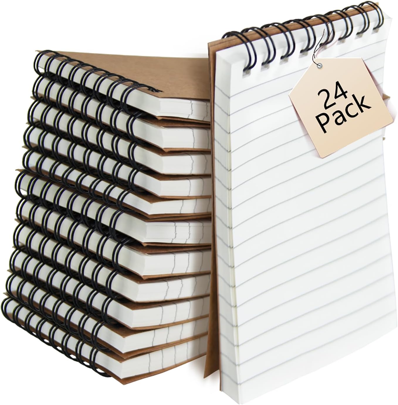 Amazon.com : wavamawa Pocket Notebooks Set of 12, Small 3x5 Spiral ...