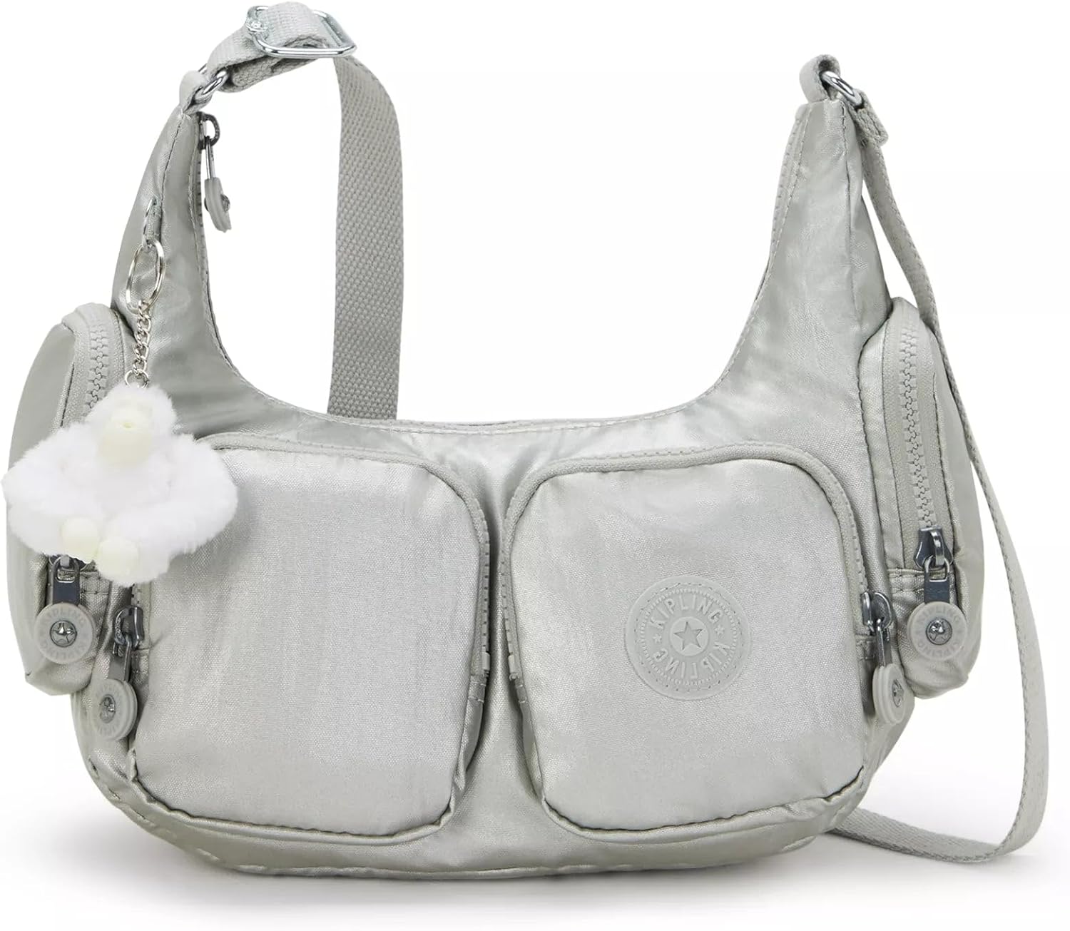 Amazon.com: Kipling Rikka - Bolso bandolera metálico pequeño : Ropa ...