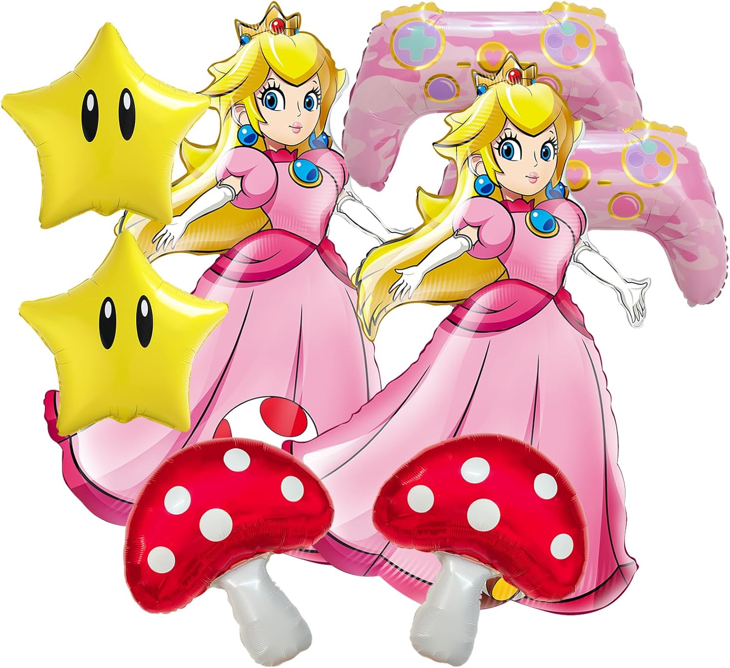 Amazon.com: Peach Balloon Princess Peachs Balloon Mari.o Balloon Movie ...