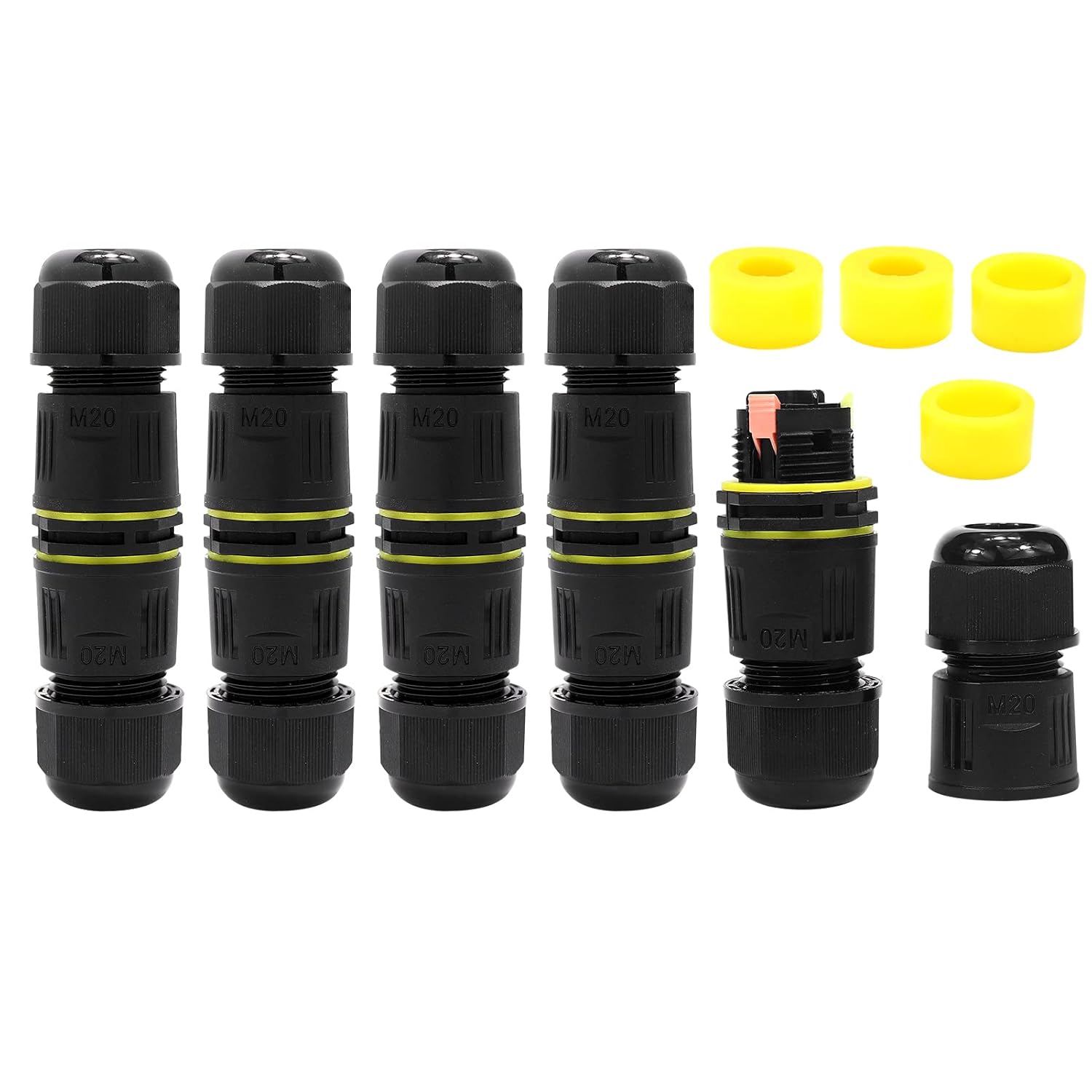 5PCS IP68 Outdoor Small Junction Box Electrical Cable Connector ...